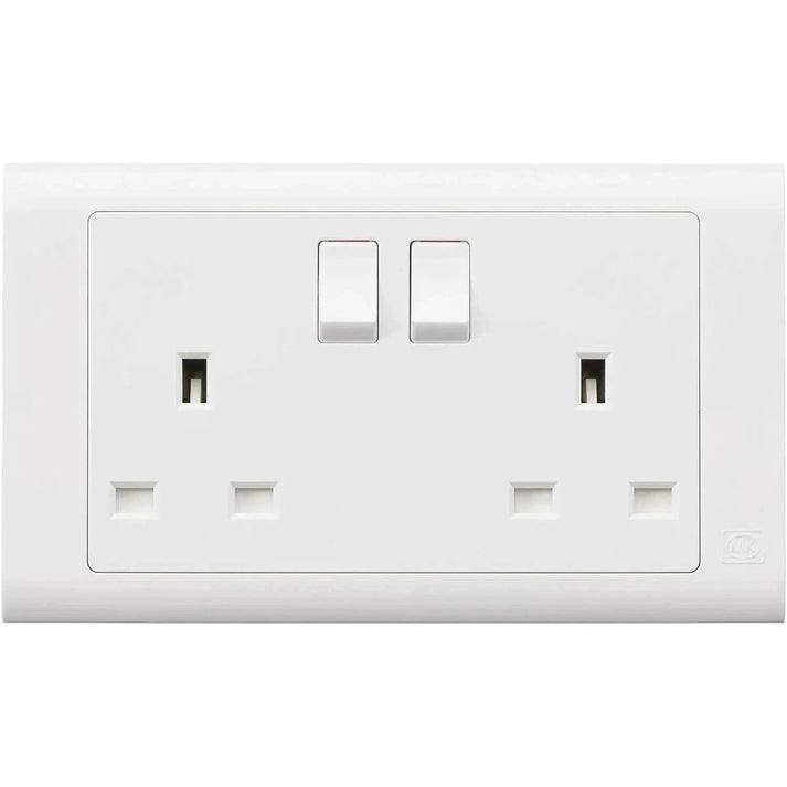 MK Electric 2G 13A Switched Socket Essential MV2747WHI – Deluxe Electricals